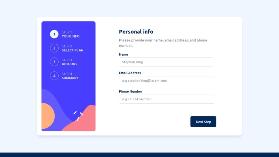 Frontend Mentor Working With Html Forms Using React Its Context Api And Tailwindcss Coding