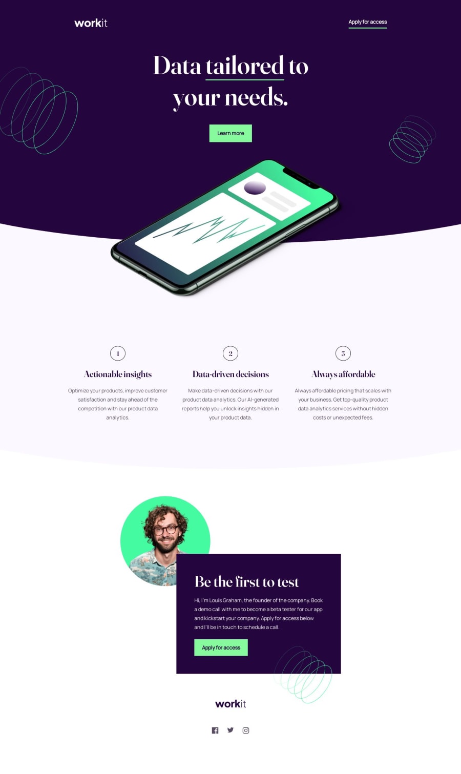 Frontend Mentor Workit Landing Page Using Html And Css Coding Challenge Solution
