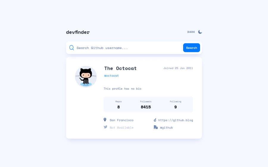 Frontend Mentor Responsive Github User Search App Using Vite React Typescript Coding