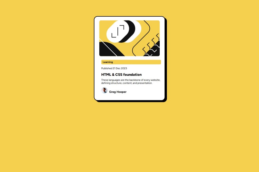 Frontend Mentor A Blog Preview Using Css Grid Coding Challenge Solution 3235