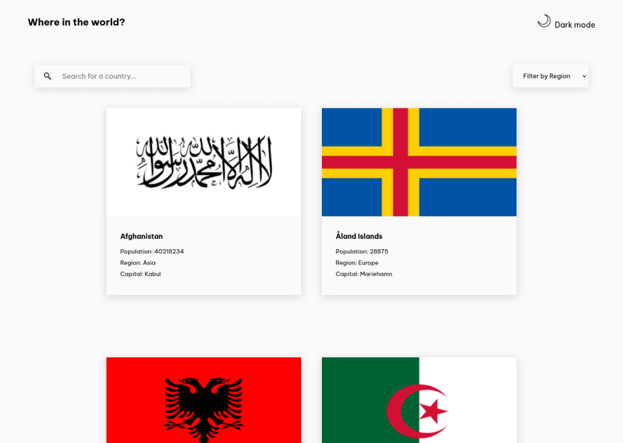 Frontend Mentor Rest Countries Api Simple App Using React