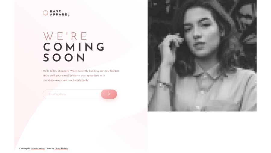 Frontend Mentor Base Apparel Using Html And Css Coding Challenge Solution