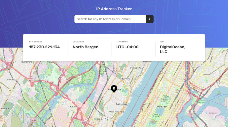 Frontend Mentor Ip Address Tracker With Reactjs And Sass Coding Challenge Solution