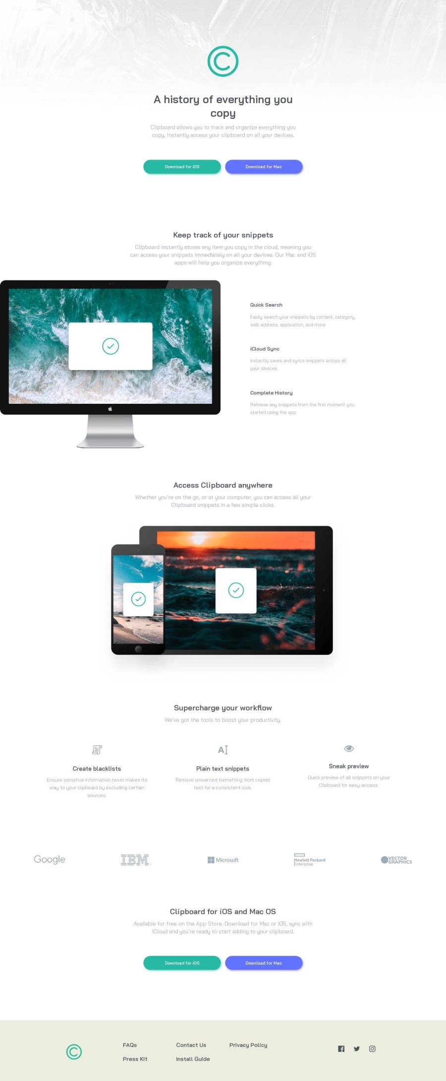 Frontend Mentor Clipboard Landing Page Using Html And Css Coding Challenge Solution