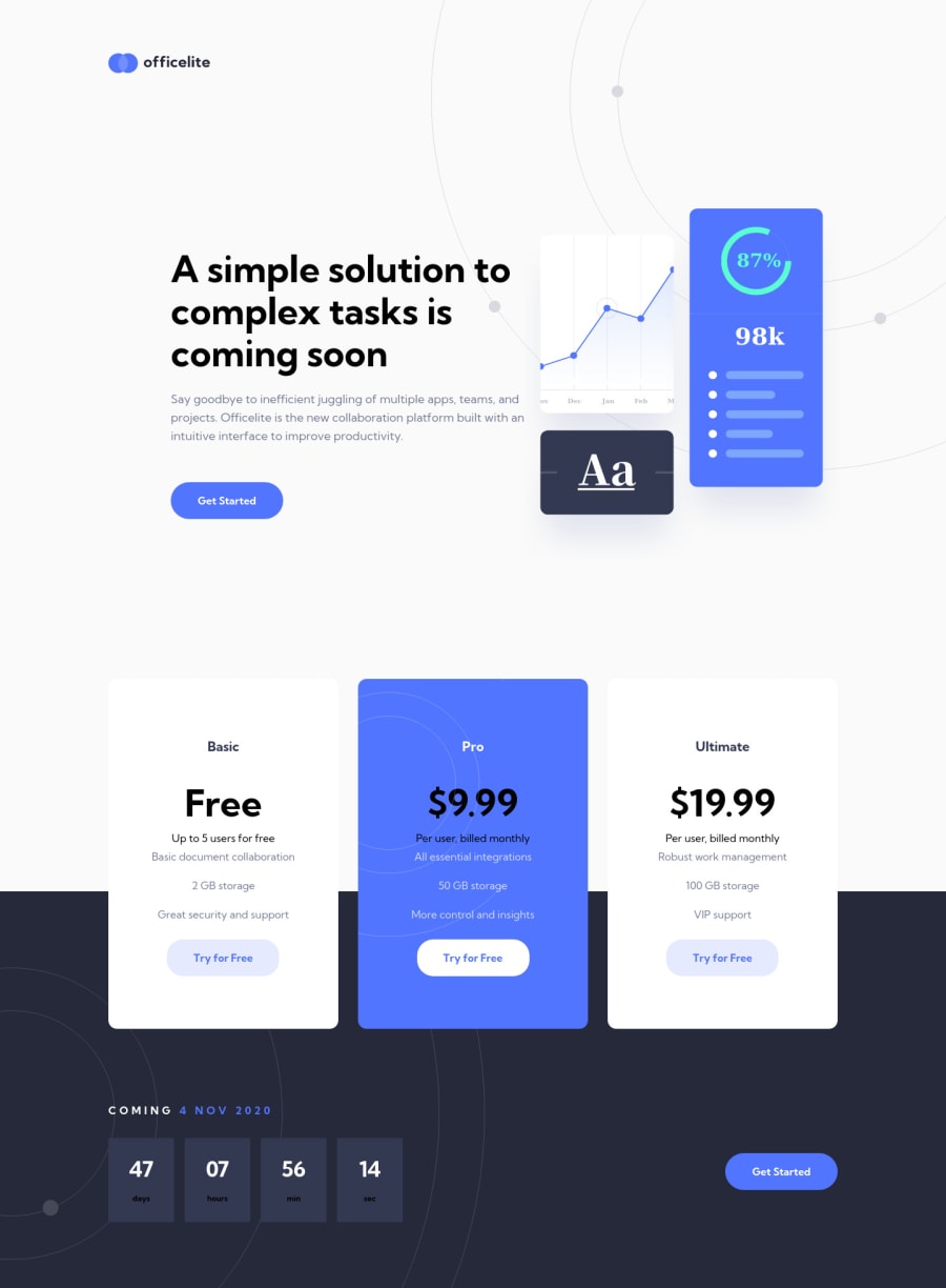 Frontend Mentor Officelite Coming Soon Site Using React And Tailwind