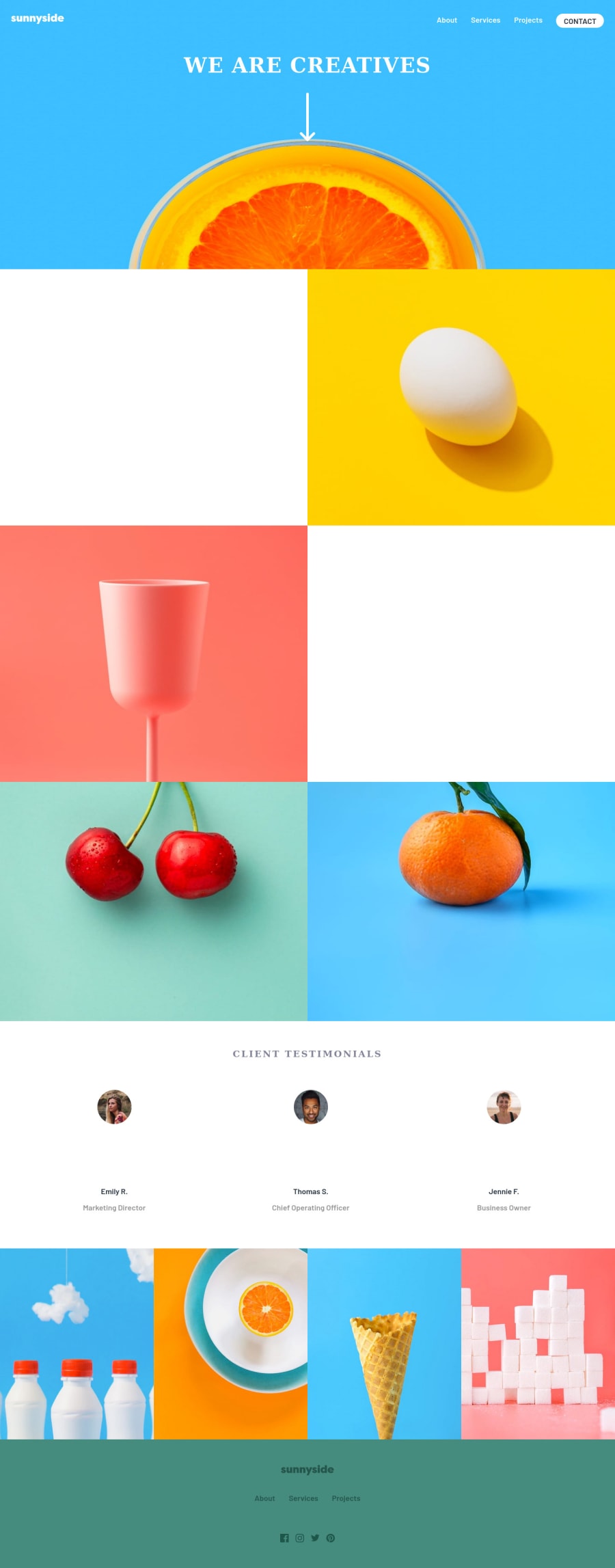 Frontend Mentor Sunnyside Solution With Css And Javascript Animations Coding Challenge Solution