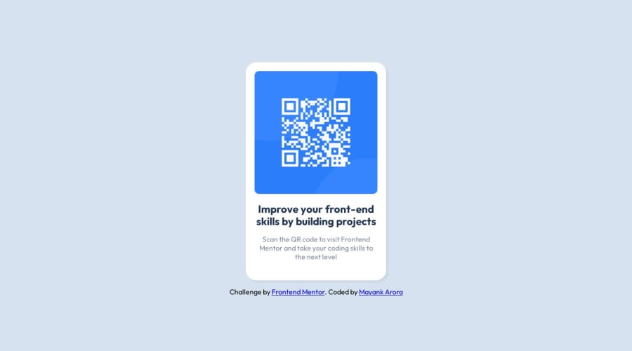Frontend Mentor Qr Component Reactjs Vite Coding Challenge Solution