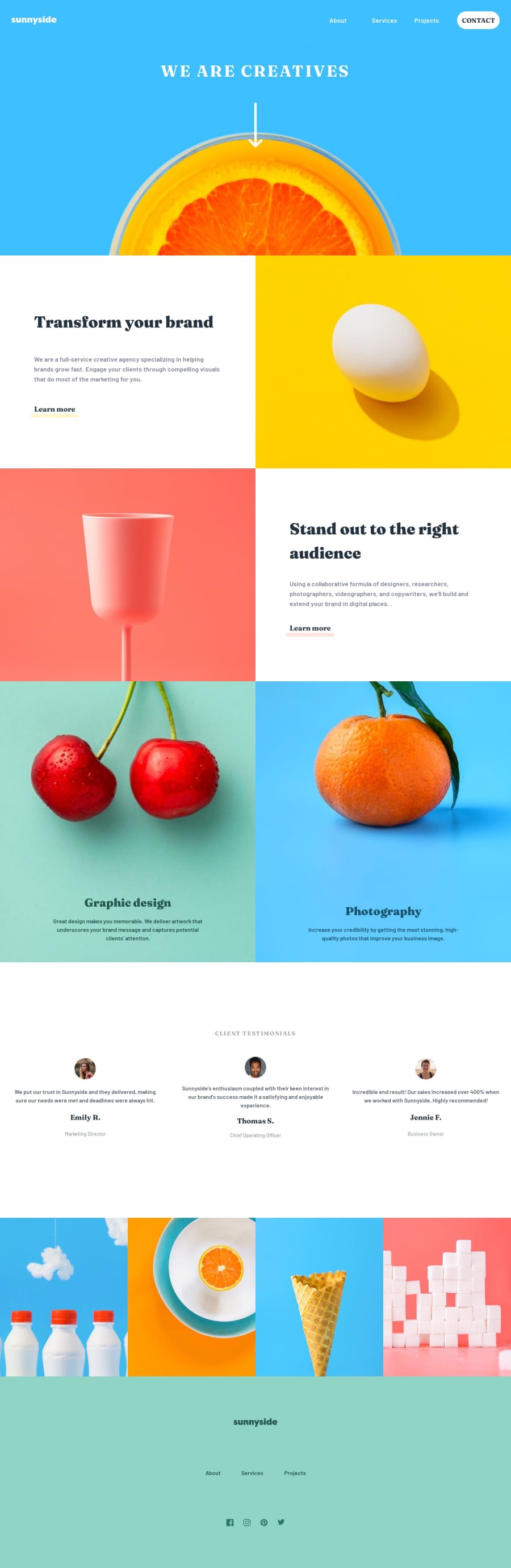 Frontend Mentor Responsive Landing Page Using React Tailwind Grid