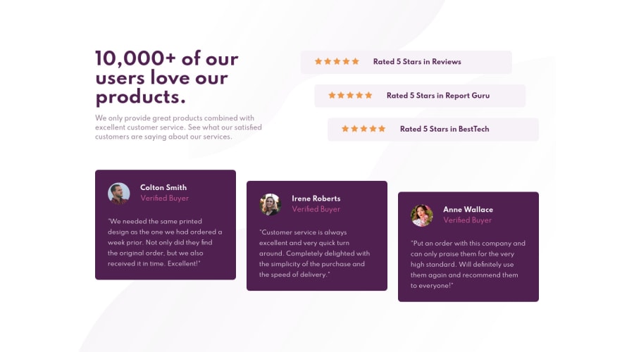 Frontend Mentor Social Proof Section Using Html And Css Coding Challenge Solution