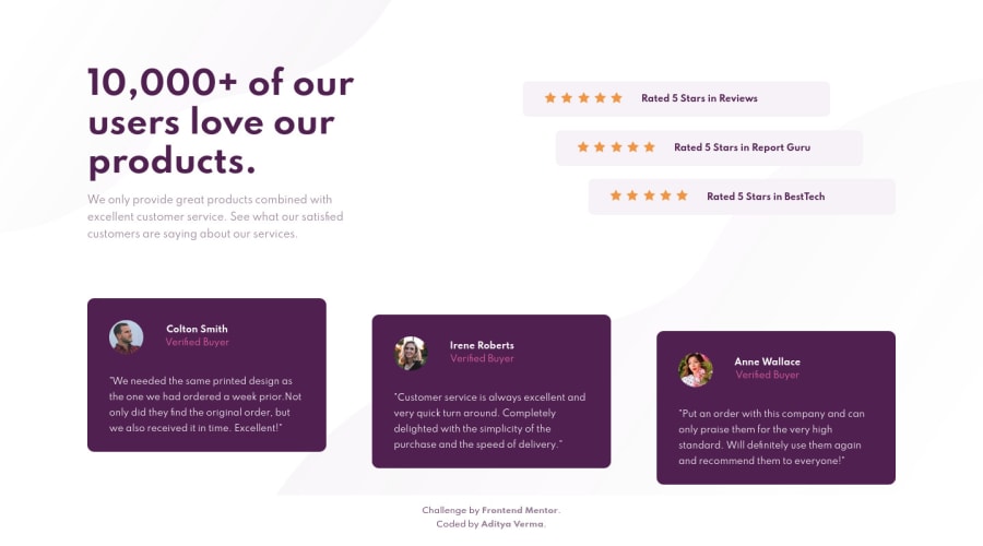 Frontend Mentor Simple Component Using Html Css And Responsiveness Coding Challenge Solution