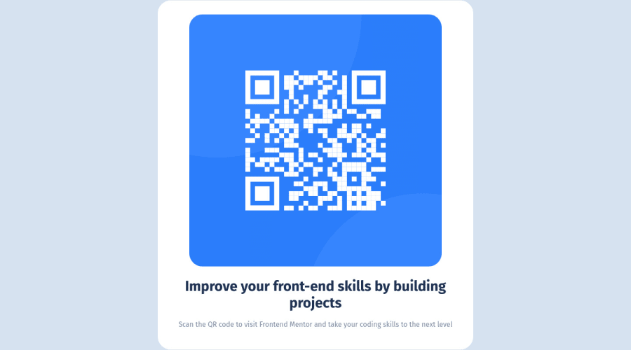 Frontend Mentor | QR code solution coding challenge solution