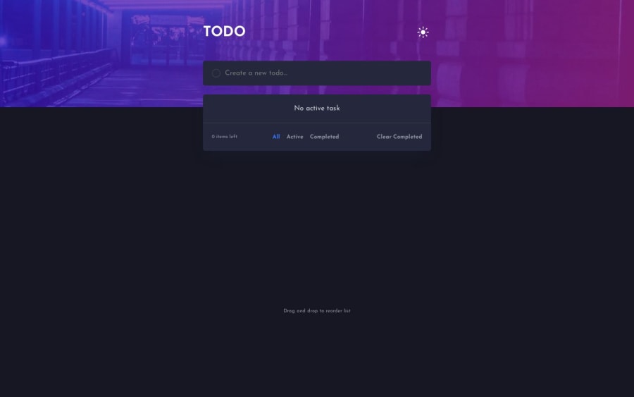 Frontend Mentor Todo List App Using Html Css And Js Coding Challenge Solution