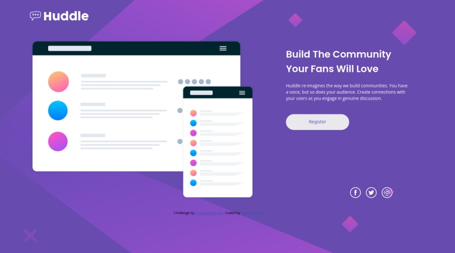 Frontend Mentor Pagina Responsiva Com Uso De Flexbox E Uso De Position Coding Challenge Solution