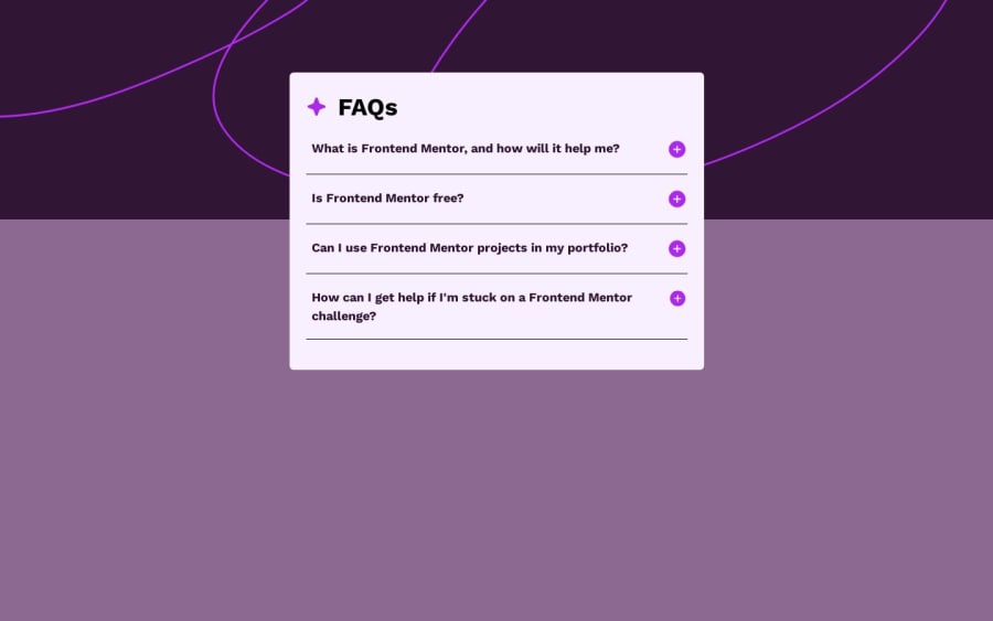 Frontend Mentor Faq Accordion Using Tailwind Css And Js Coding