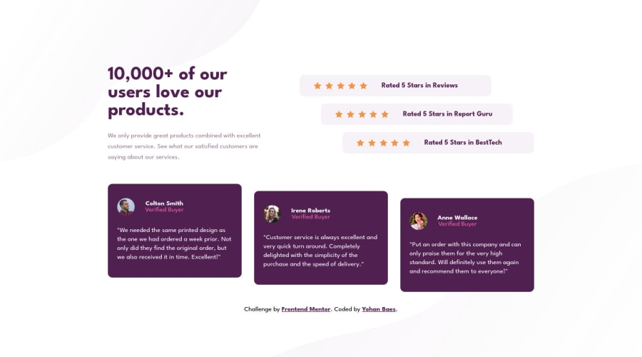 Frontend Mentor Social Proof Section Challenge Responsive Html And Css Coding Challenge Solution