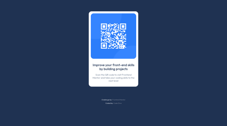Frontend Mentor Resonsive Qr Code Component Using Css Box Sizing Coding Challenge Solution