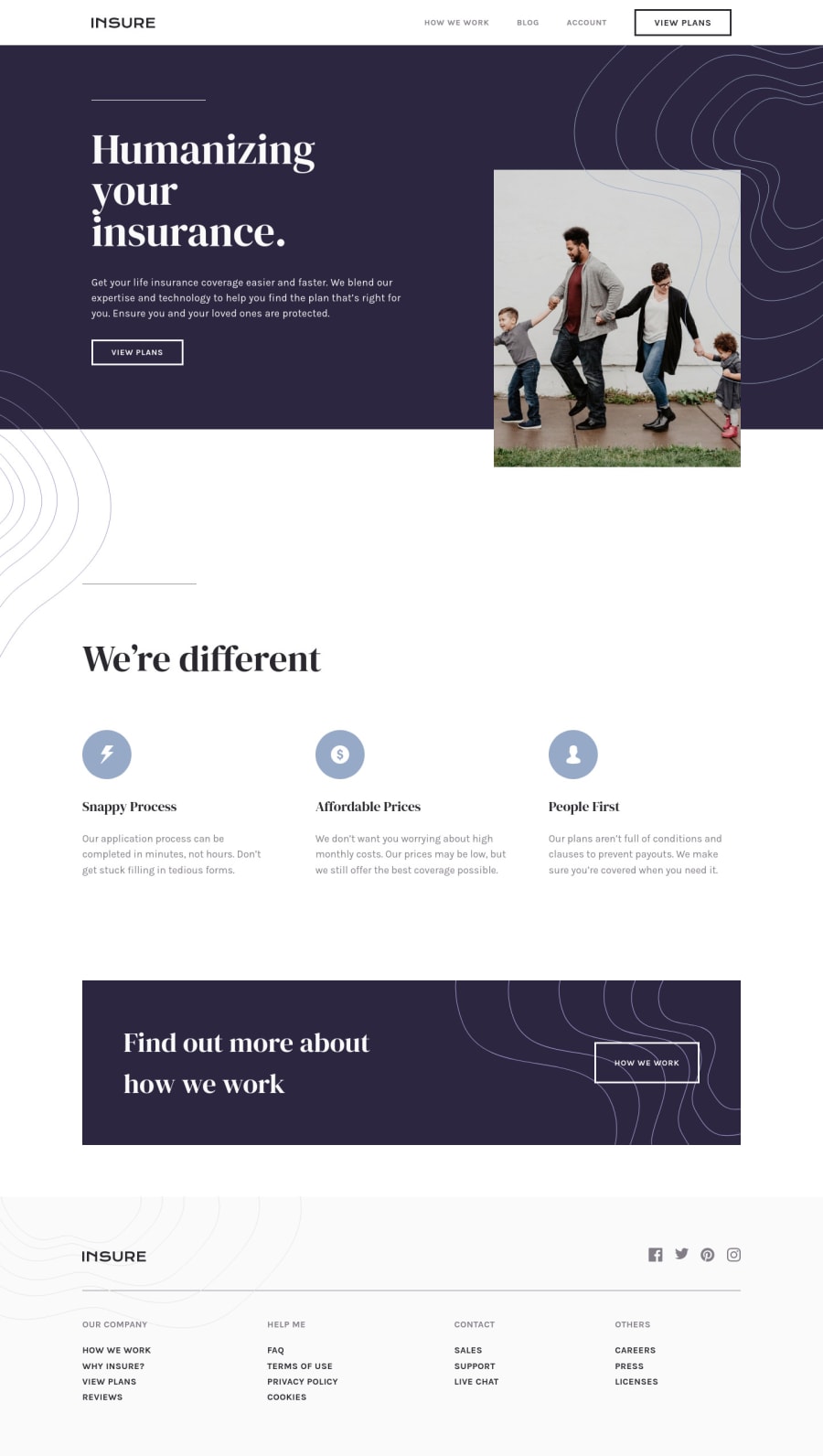 Frontend Mentor Insure Responsive Landing Page Using Css Flexbox