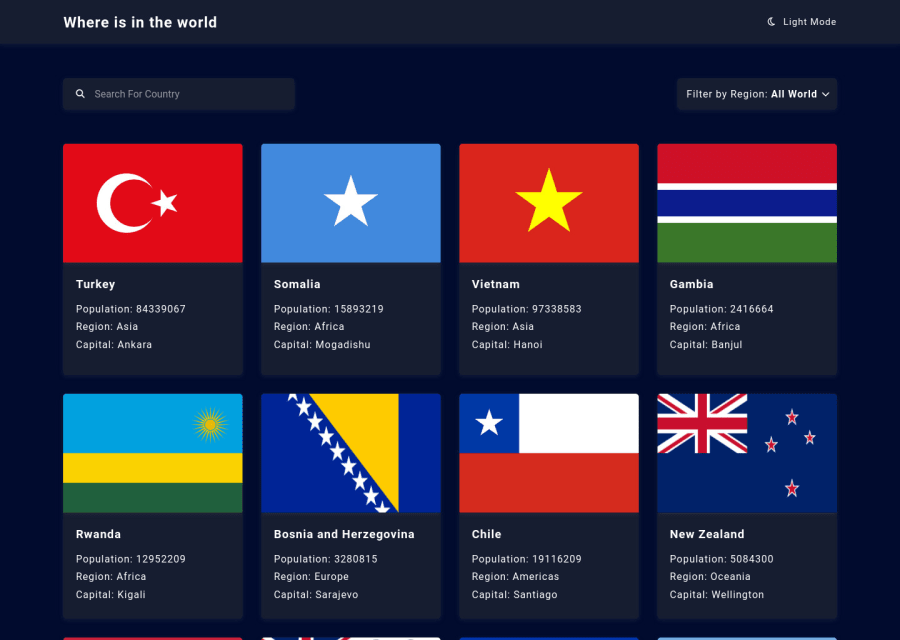 Frontend Mentor Rest Countries Api Coding Challenge Solution