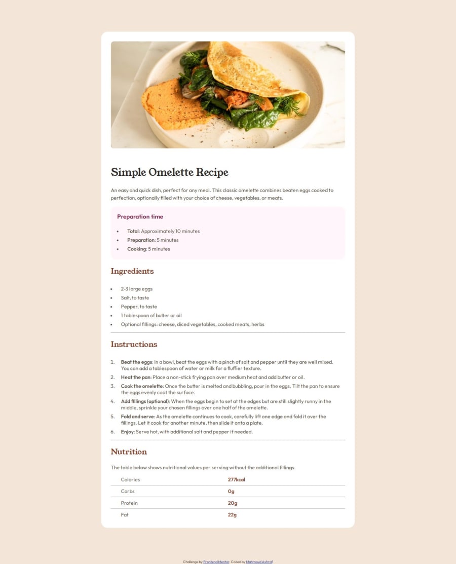Frontend Mentor Html And Css Solution Coding Challenge Solution
