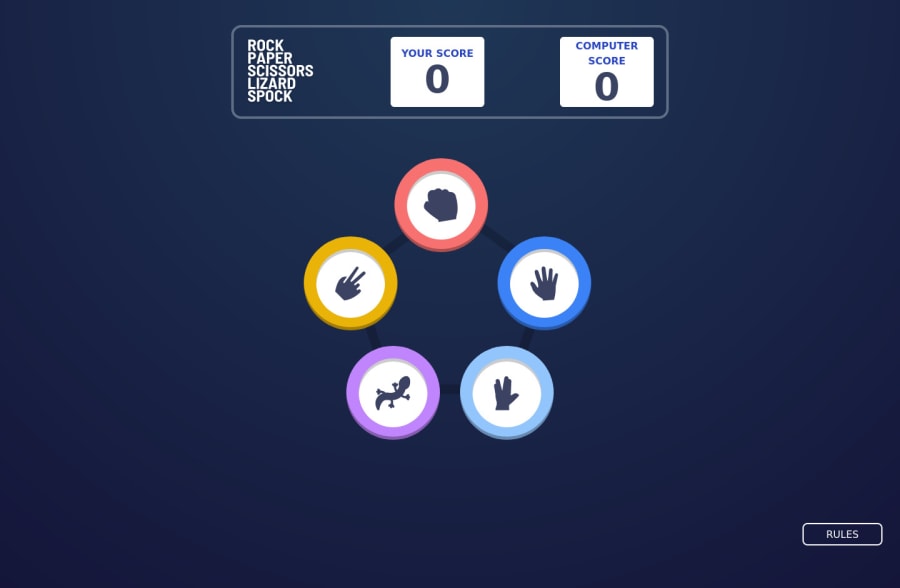 Frontend Mentor Rock Paper Scissors Game Using React Vite Tailwind