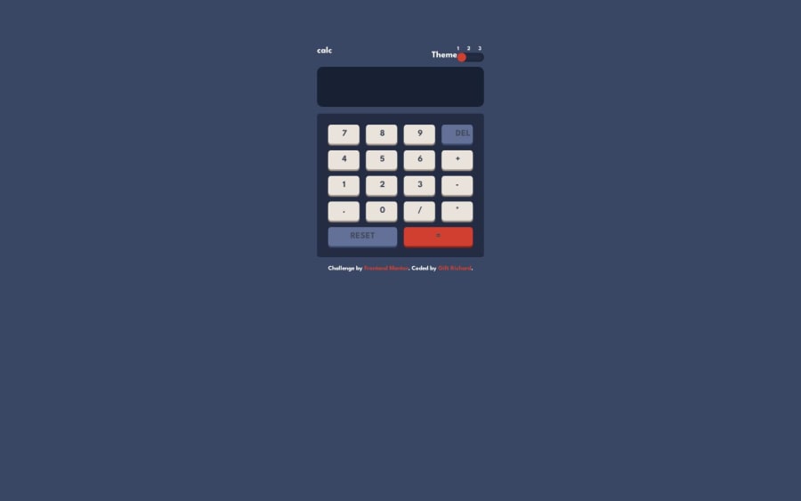 Frontend Mentor Responsive Tailwind Css Calculator Coding Challenge