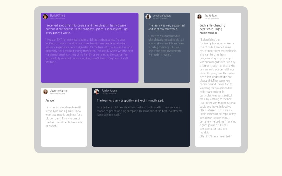 Frontend Mentor Responsive Grid Usin Html Css Coding Challenge Solution