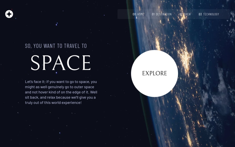 Frontend Mentor Space Tourism Using React Js With Vite Coding