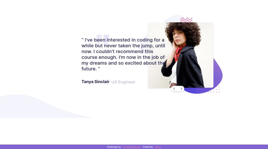 Frontend Mentor Responsive Testimonials Slider Using Reactjs Coding