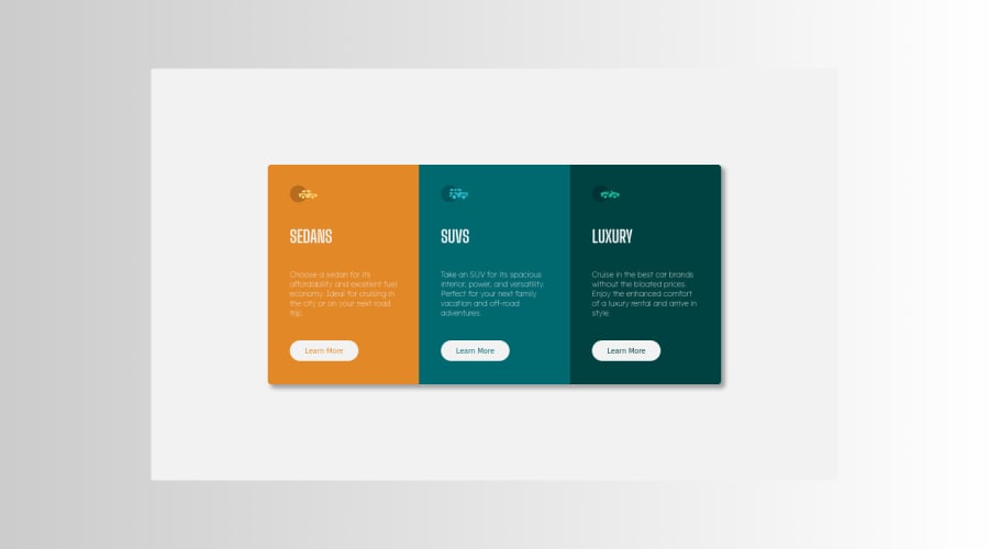 Frontend Mentor Responsive Page With Three Cards Using Html And Css Coding Challenge Solution