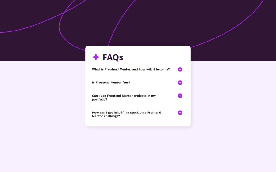 Frontend Mentor Faq Accordion Html Css Js Coding Challenge Solution
