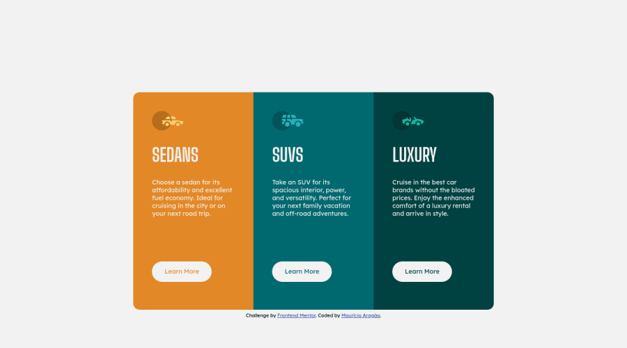 Frontend Mentor Cartões Em 3 Colunas Com Css Grid Coding Challenge Solution