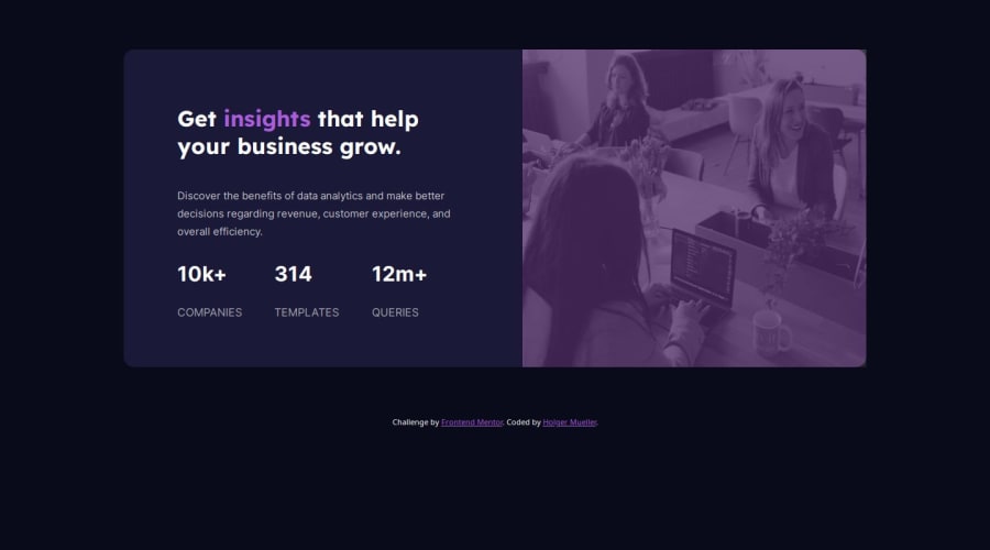 Frontend Mentor Responsive Stats Preview Card Html Css Coding