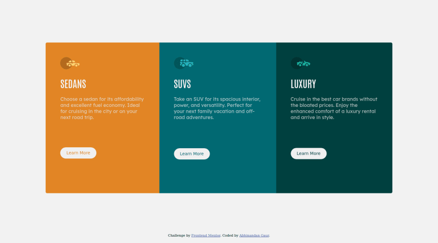 Frontend Mentor Responsive Card Layout Using Css Flexbox Coding Challenge Solution