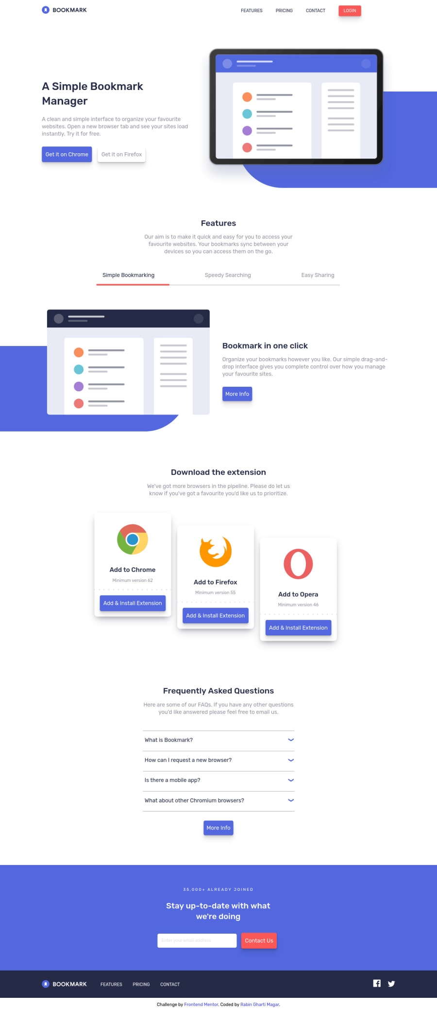 Frontend Mentor Mobile First Page Built With Css Grid Sass And Vanilla Js Coding Challenge Solution