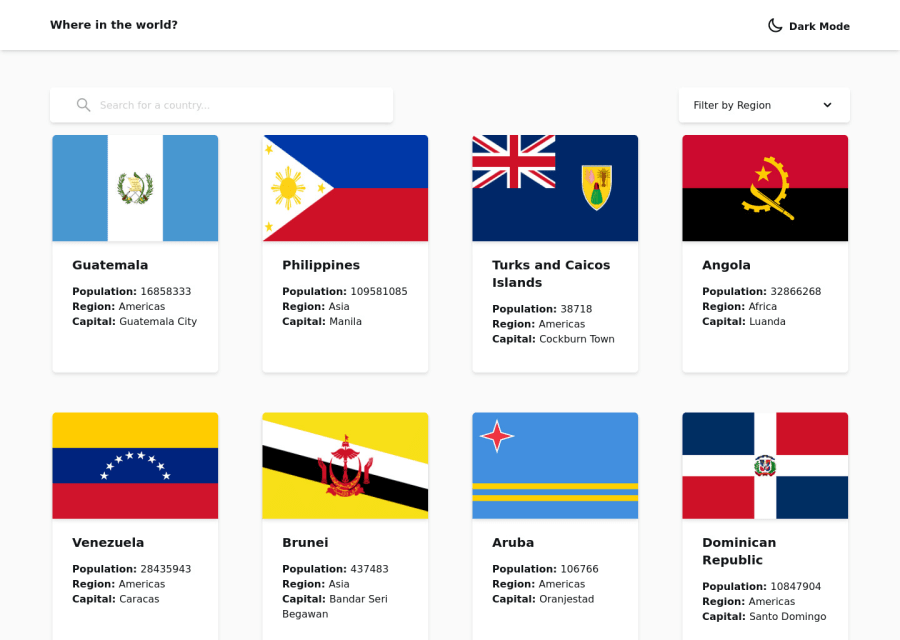 Frontend Mentor Rest Countries Api With React Js And Tailwind Css Coding Challenge Solution