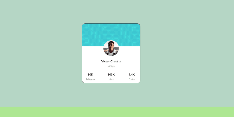 Frontend Mentor Responsive Profile Card Component Using Htmlcss And Bootstrap Coding 4002