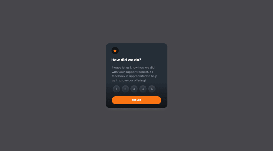 Frontend Mentor Interactive Rating Section Animations Coding Challenge Solution