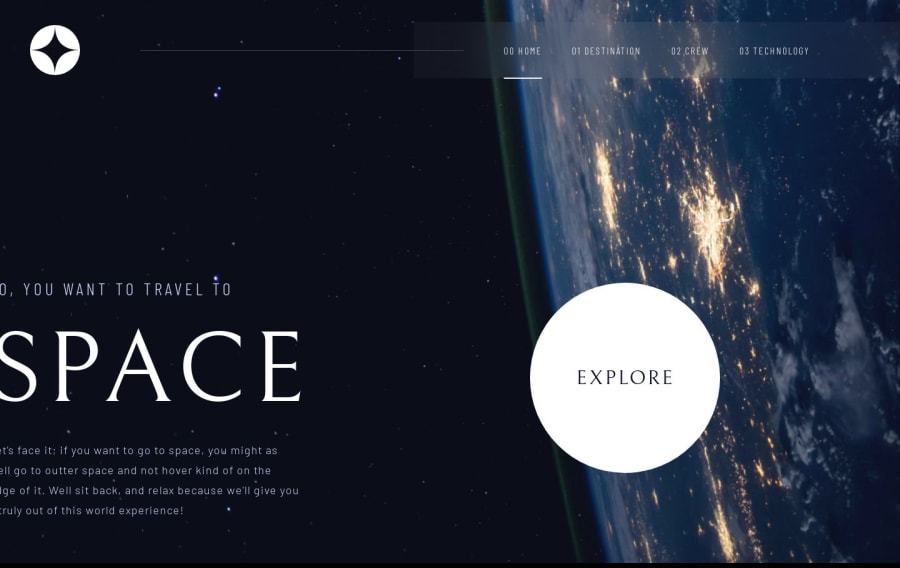 Frontend Mentor Space Tourism Website With React Coding Challenge
