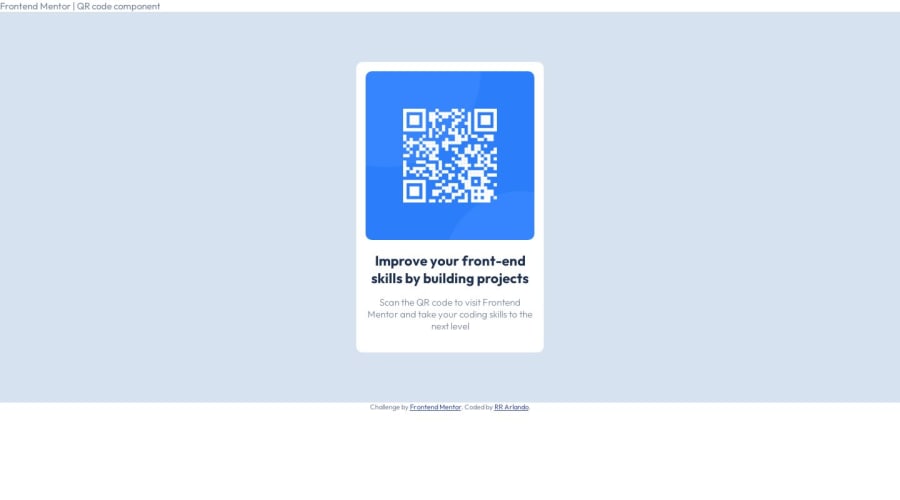 Frontend Mentor Qr Code Component Using Html Css Flexbox Coding Challenge Solution