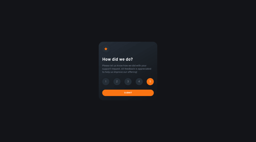 Frontend Mentor Animated Rating Component In React Coding Challenge Solution