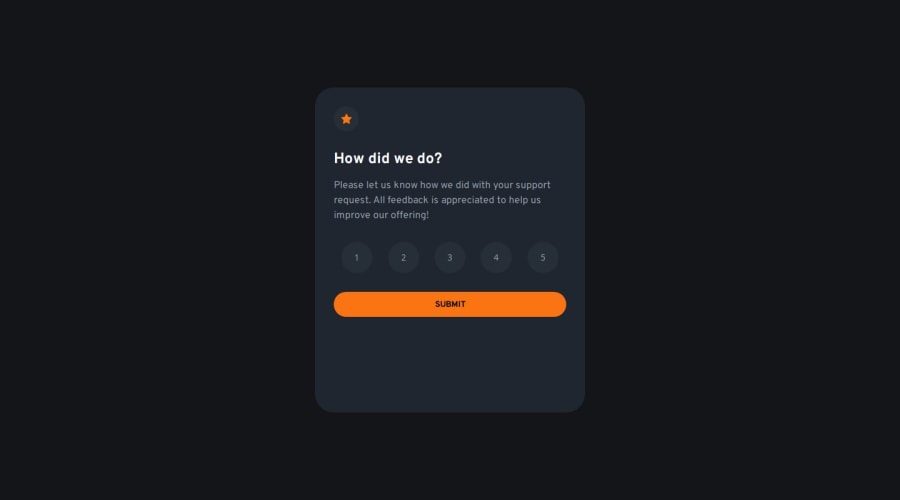Frontend Mentor Componente De Calificación Interactivo Con Css Html Y Js Coding Challenge Solution