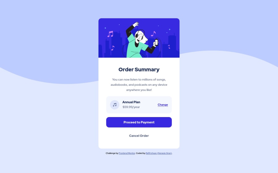 Frontend Mentor Order Summary Using Html Css Flexbox And Media Query Coding Challenge Solution