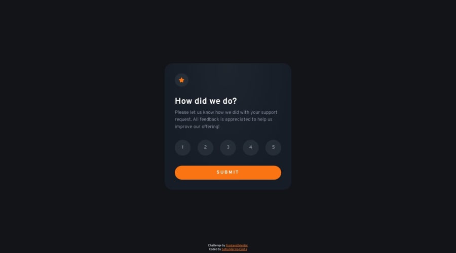 Frontend Mentor Interactive Rating Component Solution With Scss