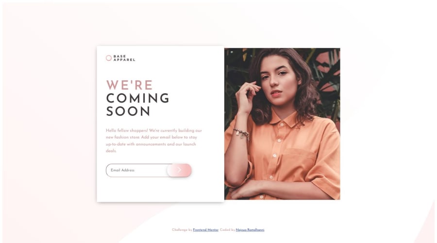 Frontend Mentor Email Form Card With Vanila Js Css Html Coding