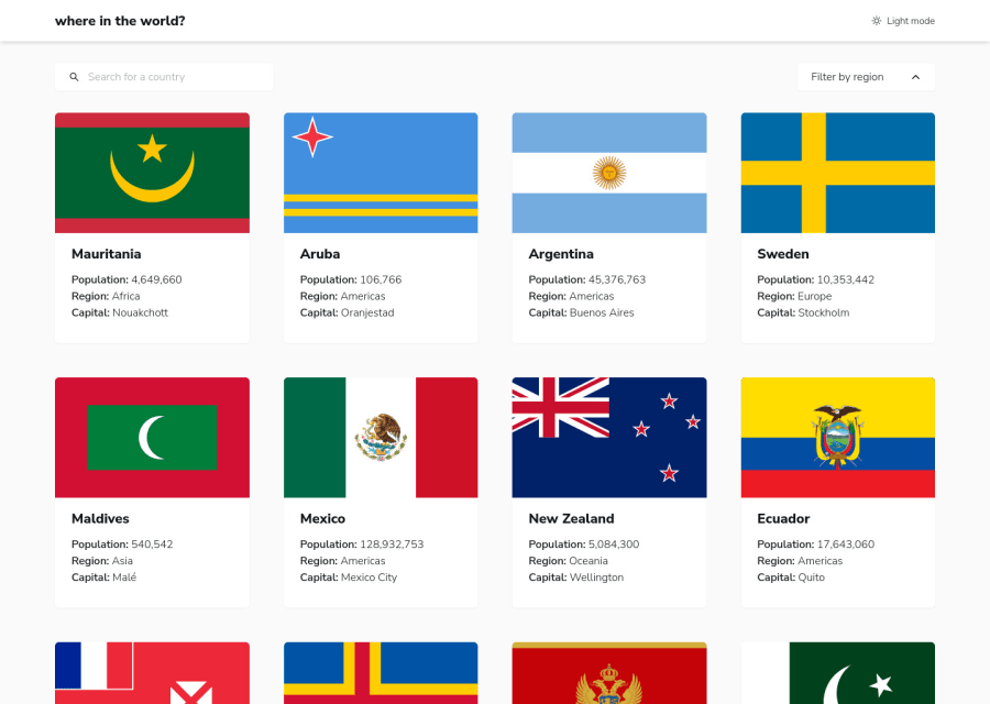 Frontend Mentor Rest Countries Api With Color Theme Switcher Coding