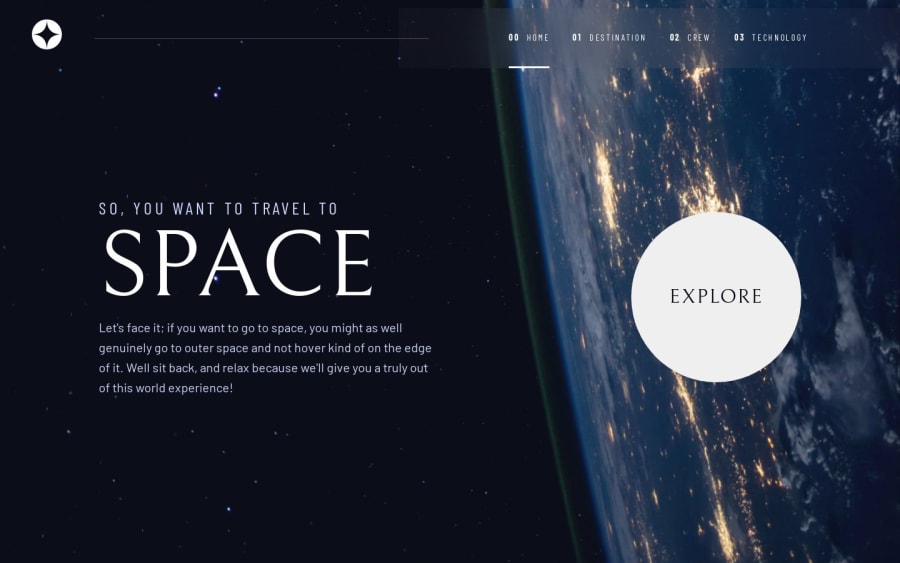 Frontend Mentor Space Tourism Website Made With Reactjs Coding