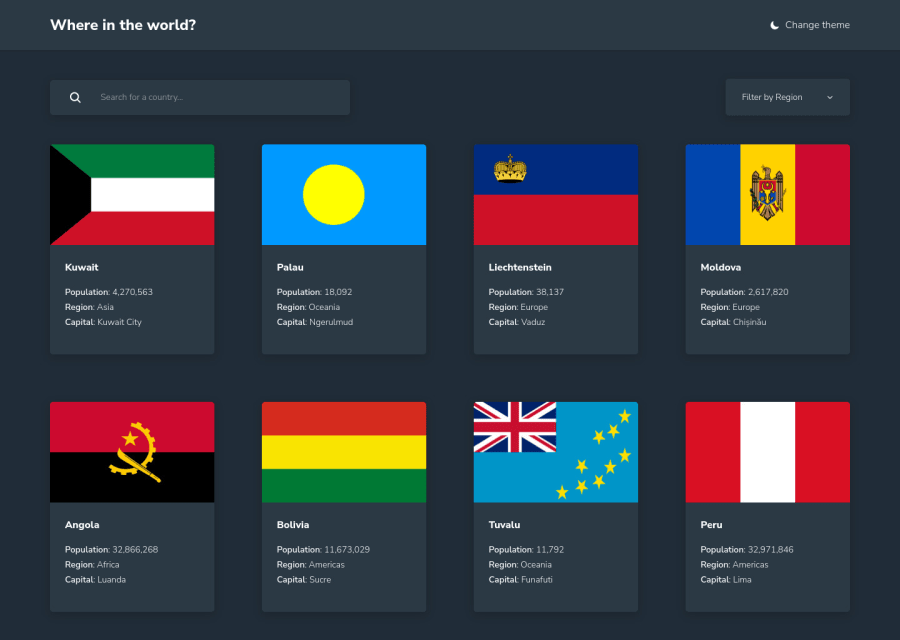 Frontend Mentor Rest Countries Using React Coding Challenge Solution