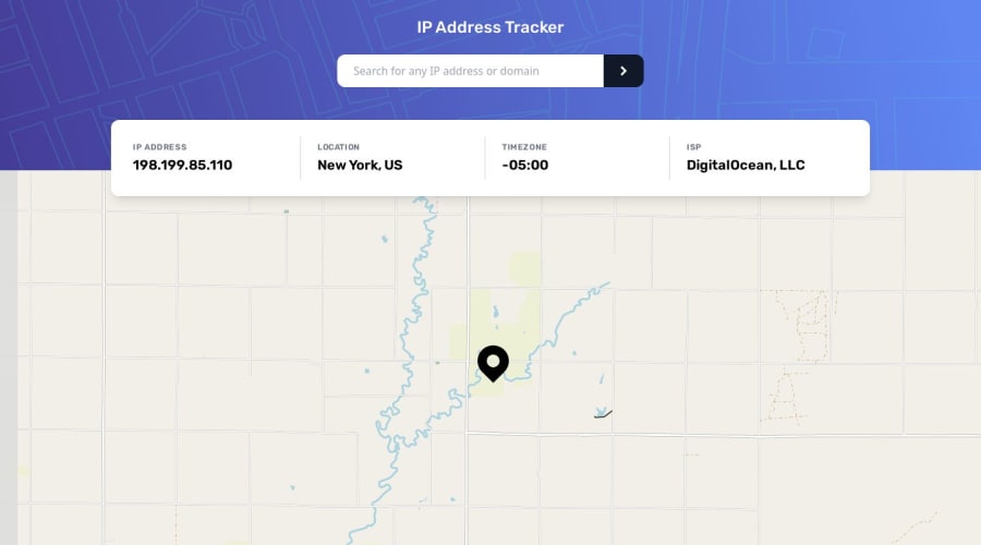 Frontend Mentor Ip Address Tracker Using React And React Leaflet