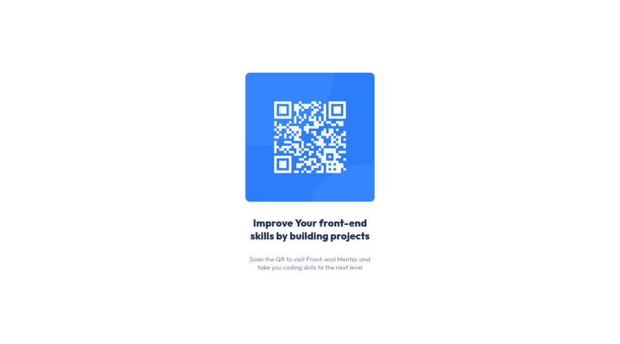 Frontend Mentor Qr Challenge Css Flex Coding Challenge Solution