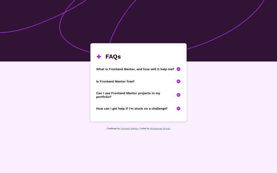 Frontend Mentor Responsive Faq Accordion Built Using Html5 Css And Javascript Coding